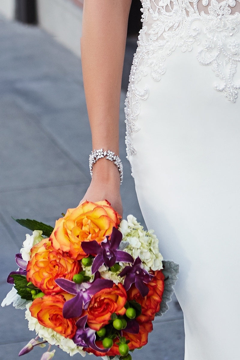 Cherise Art Deco Inspired Bridal Bracelet | Anna Bellagio